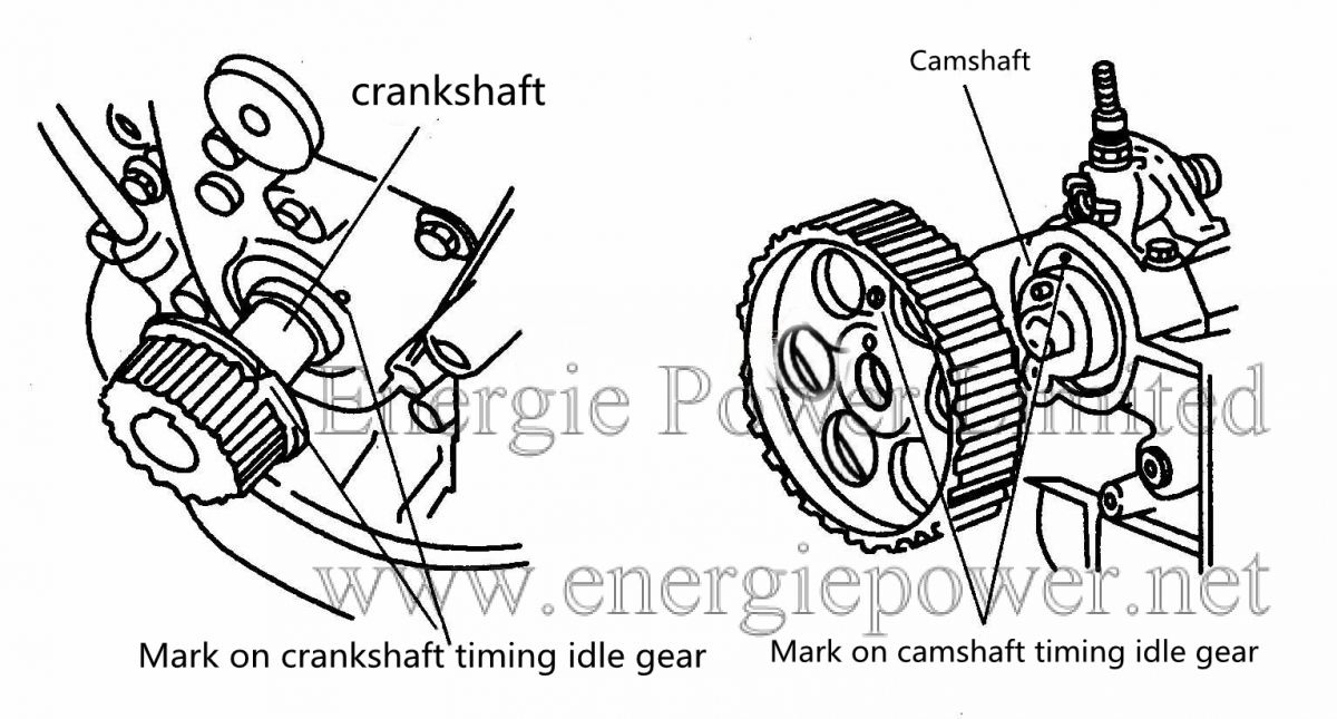 How to install a timing gear correctly for a Cummins diesel engine?
